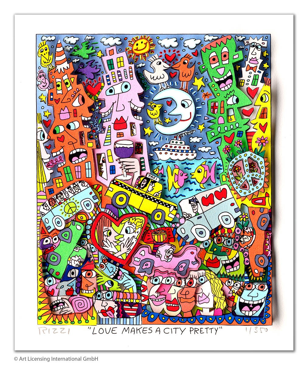 James Rizzi LOVE MAKES A CITY PRETTY. Preiswert kaufen