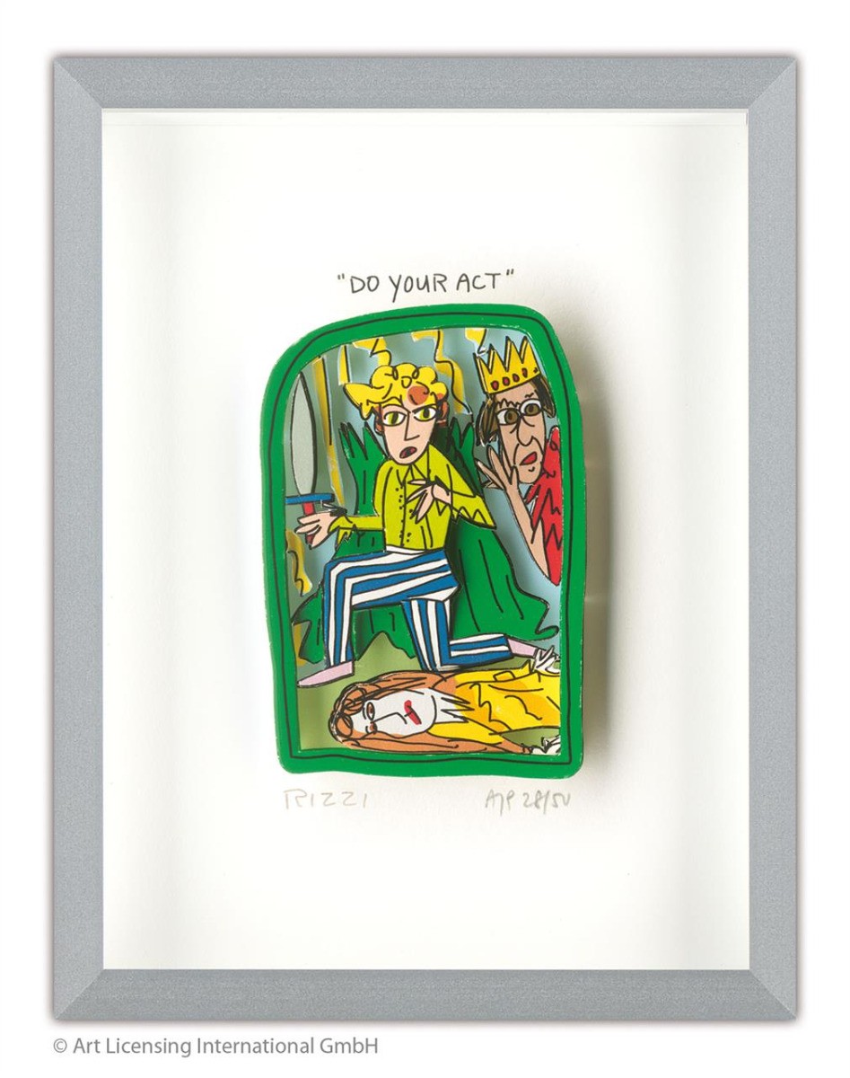 James Rizzi WE ALL HAVE SOMETHING TO OFFER - original 3D-Bild ...