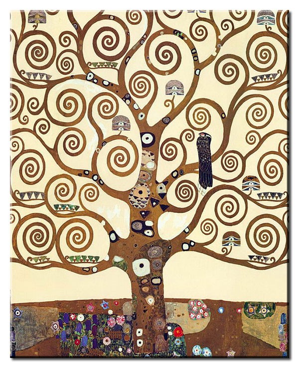 Gustav Klimt Jugendstil - Der Lebensbaum als Leinwandbild oder Poster ...