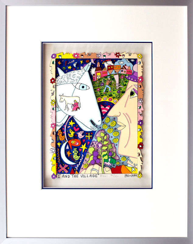 James Rizzi Bilder - I AND THE VILLAGE - HANDSIGNIERT