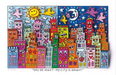 James Rizzi DAY OR NIGHT MY CITY IS BRIGHT. Preiswert kaufen bei das ...